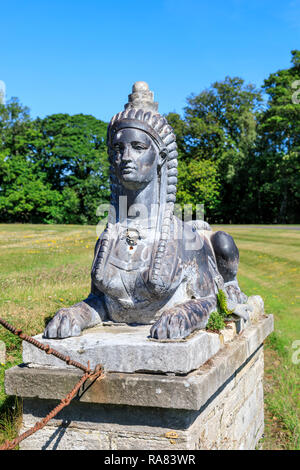 Ornamental sphinx statue at Hopetoun House Stock Photo - Alamy