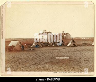 US school for indians pine ridge Stock Photo - Alamy