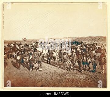 At the Dance. Part of the 8th U.S. Cavalry and 3rd Infantry at the ...
