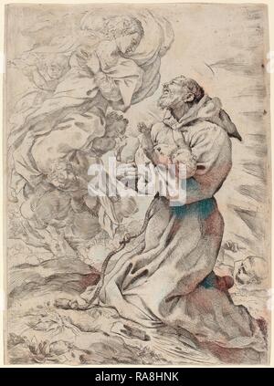 Pietro Faccini (Italian, probably c. 1562 - 1602), Saint Francis with ...