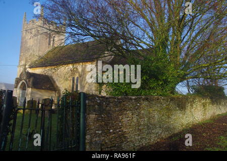 St Nicholas church. Slaughterford. The Macmillan Way. Long-distance ...