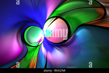 The colors of fancy paint. Background consists of fractal color texture ...