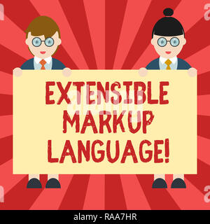 Conceptual hand writing showing Extensible Markup Language. Business ...