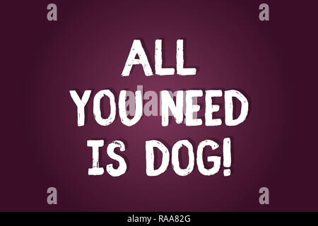 Handwriting text writing I Love Dogs. Concept meaning Have good ...