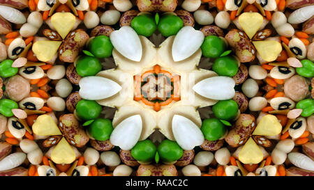 Abstract Vegetable Food Concept Symmetric Pattern Ornamental Decorative ...