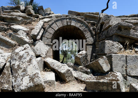 Diazoma arched exit / entrance tunnel of the Hellenistic theatre of ...