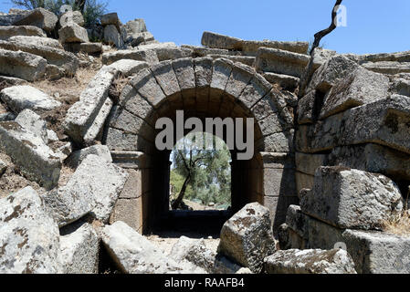 Diazoma arched exit / entrance tunnel of the Hellenistic theatre of ...
