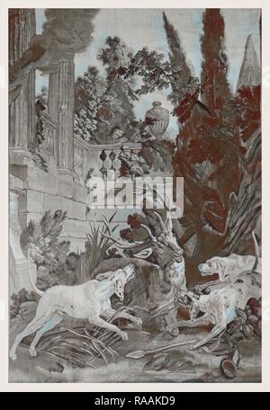 Actaeon changed into stag and devoured by his own dogs Stock Photo - Alamy