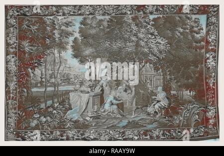 Mercury hands baby Bacchus over to nymphs of Nys. Reimagined by Gibon ...