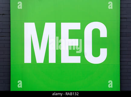 A Mountain Equipment Co-op MEC store in Barrie, Ontario, Canada Stock ...