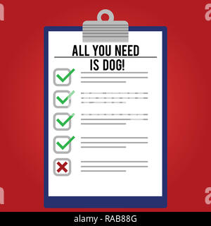 Handwriting text writing I Love Dogs. Concept meaning Have good ...