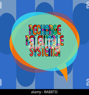 Conceptual hand writing showing Recharge Body And Spirit. Concept meaning fill your energy ...