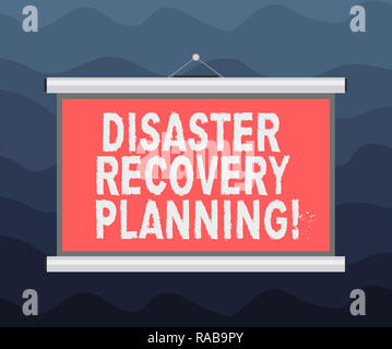 Writing note showing Disaster Recovery Plan. Business photo showcasing ...