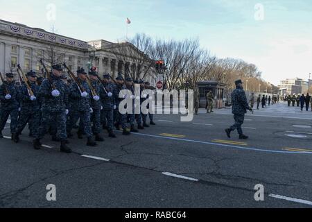 U.S. Military members of the Presidential Escort for the 58th ...