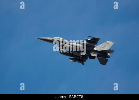 U.S. Air Force F-16 Fighting Falcons from the 408th Fighter Squadron ...