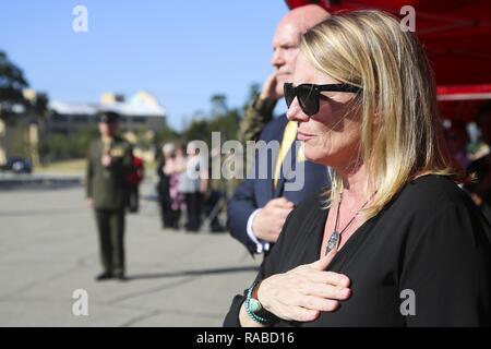 U.S. Marine Corps Maj. Angela Batastini, a force management officer ...