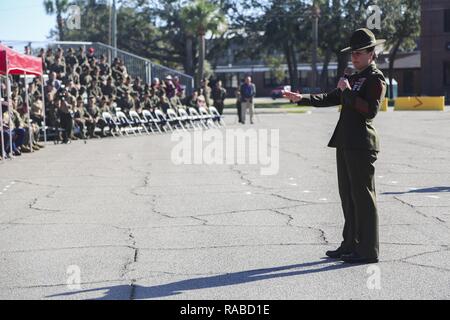 U.S. Marine Corps Maj. Angela Batastini, a force management officer ...