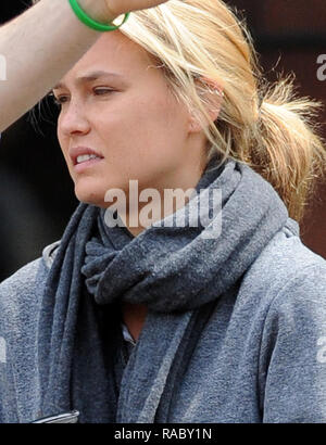 NEW YORK, NY - MAY 8: (EXCLUSIVE) Trapeze Artists/twins Karyne Steben ...