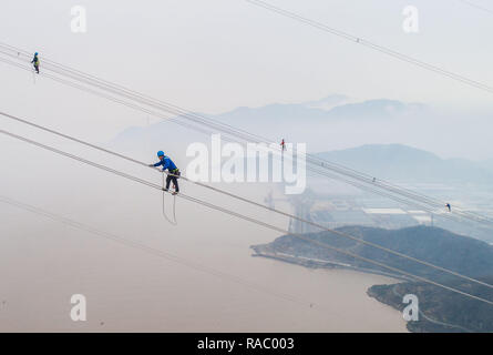 Power supply cables in Beijing, China Stock Photo - Alamy