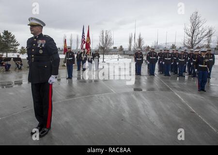 U.S. Air Force Maj. Sandra Salzman, left, and Capt. Gregg Burrow, right ...