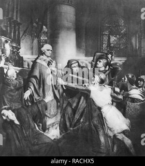The Assassination of Thomas Becket, Archbishop of Canterbury, 1170 ...