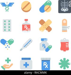 Medical syrup icons set 9 color collection Stock Vector Image & Art - Alamy