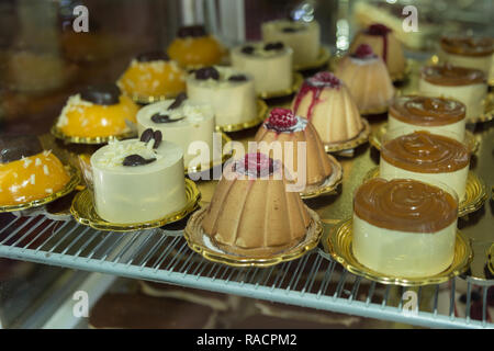 Several Types of Sweet Mousse and delicious Puddings Stock Photo - Alamy