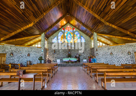 French Polynesia, Tahuata Island: Church of Vaitahu Stock Photo - Alamy
