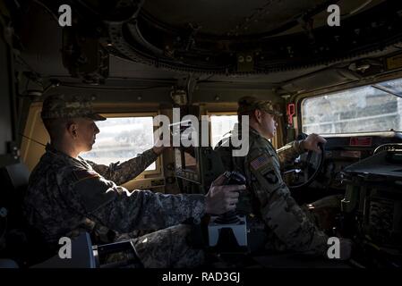 M153 CROWS mounted on a U.S. Army M-ATV Stock Photo - Alamy