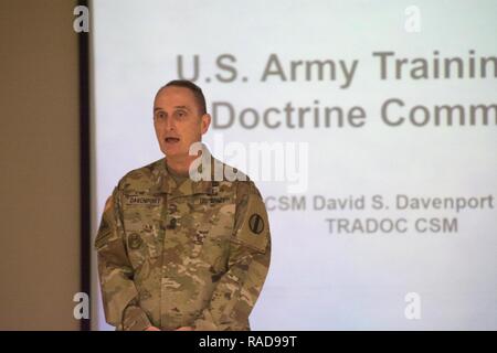 Command Sgt. Maj. David Davenport, U.S. Army Training and Doctrine ...