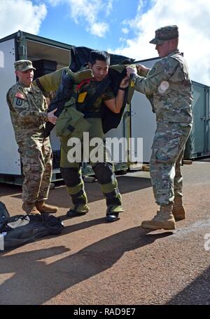 SCHOFIELD BARRACKS, Hawaii- Staff Sgt. Nathan Hodges, explosive ordnance disposal team leader ...