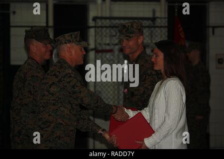 Brigadier General Michael F. Fahey (second from left), Commanding ...