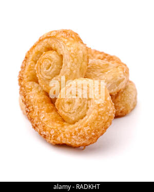 apple puff pastry isolated on white sheet of paper Stock Photo - Alamy