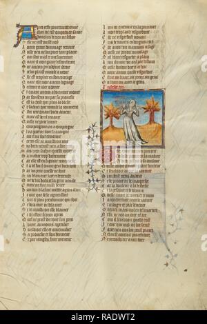 Female Personification of Sadness; Paris, France; about 1405; Tempera ...