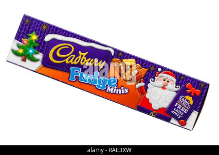 Fudge Cadburys Heroes chocolate on a white background Stock Photo ...