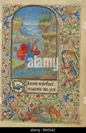 Saint Christopher; Lieven van Lathem, Flemish, about 1430 - 1493 ...