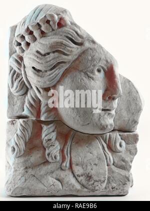 Double-sided mask relief Roman 2nd century AD ( Bearded comic and an ...
