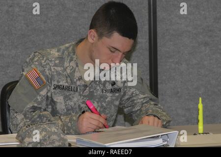 Soldiers with the 129th Combat Sustainment Support Battalion, 101st ...