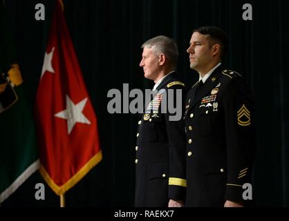 Major General Kurt Sonntag, left, Commander, U.S. Army John F. Kennedy ...