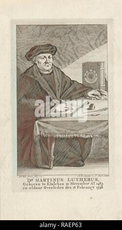 Portrait of Martin Luther, Abraham Jacobsz. Hulk, Arend Diederik ...
