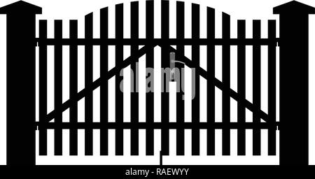 gate silhouette vector Stock Vector Image & Art - Alamy