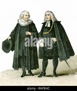 The figures picture here are Germans in 1700. They are, from left to ...