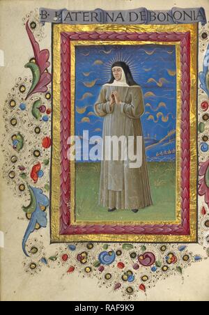Saint Catherine of Bologna about 1469 by Guglielmo Giraldi Stock Photo ...
