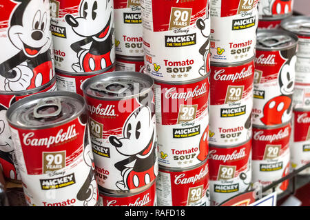 Soup Aisle In Grocery Store, New Jersey USA Stock Photo - Alamy