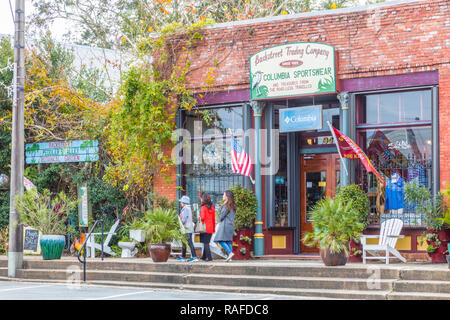 Commercial historic district of Apalachicola in the Panhandle area or ...