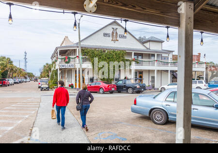 Commercial historic district of Apalachicola in the Panhandle area or ...