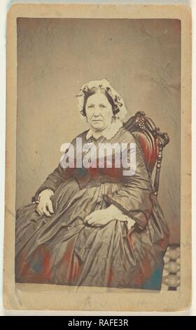 woman with bonnet, seated; Fernando Dessaur, American, active 1880s ...