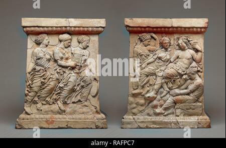 Pair of Altars with Aphrodite and Adonis; Calabria, Italy; first ...