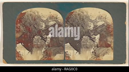 Granite Archway above Reservoir, Central Park, N.Y.. Unknown maker ...