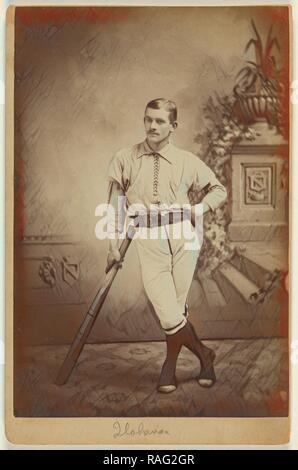 Haberer(?) baseball player in uniform. J.P. Woodworth (British, active ...